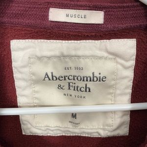 Abercrombie & Fitch | Shirts | Abercrombie And Fitch Maroon Muscle Hoodie | Poshmark